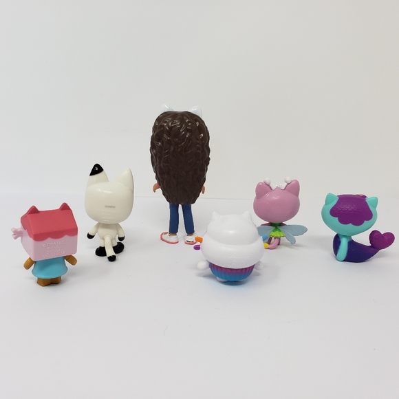 Toys | Gabbys Dollhouse Doll Set Mermaid Fairy Cats Pandy Paw Lot Of 7 ...